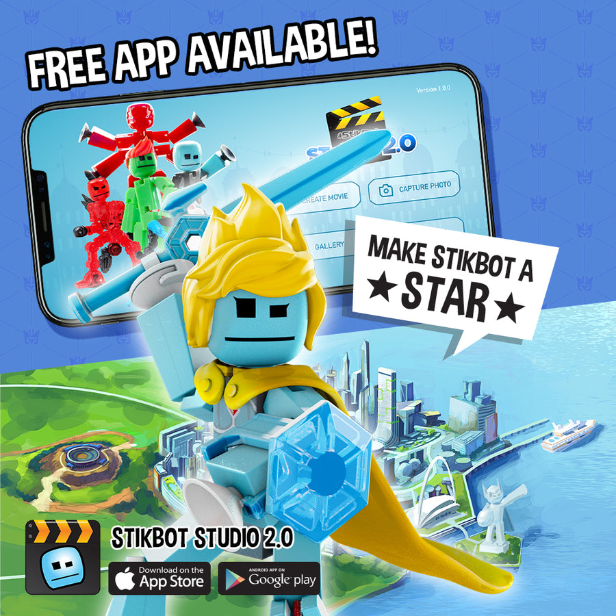 StikBot Family Pack (NEW Colors): Stop Motion Family Fun!