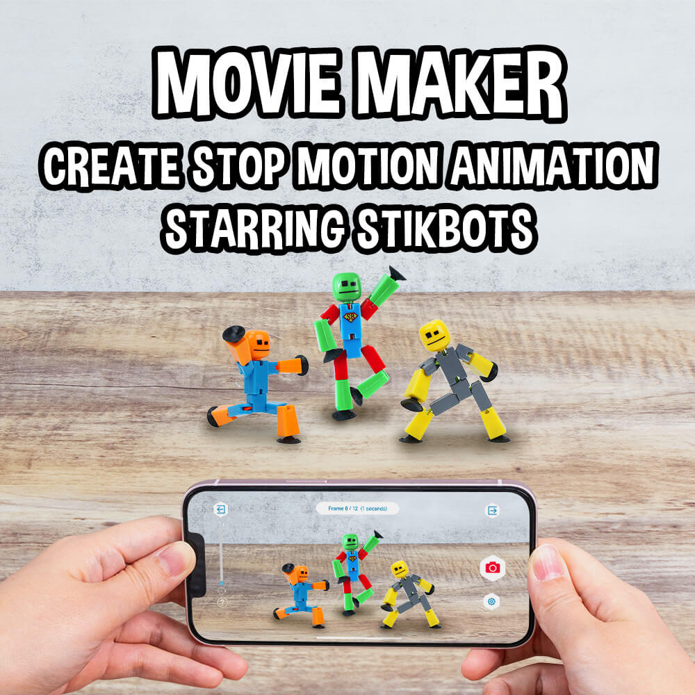 StikBot Special 6-Pack Bundle | Unique Colors - Animation Toy