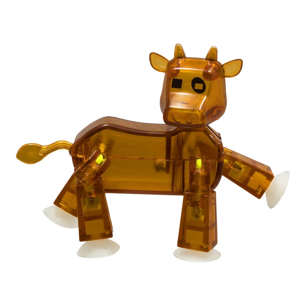 StikBot Pets 4-Pack | Animal Figures - Cow, Gorilla, Panda & Horse